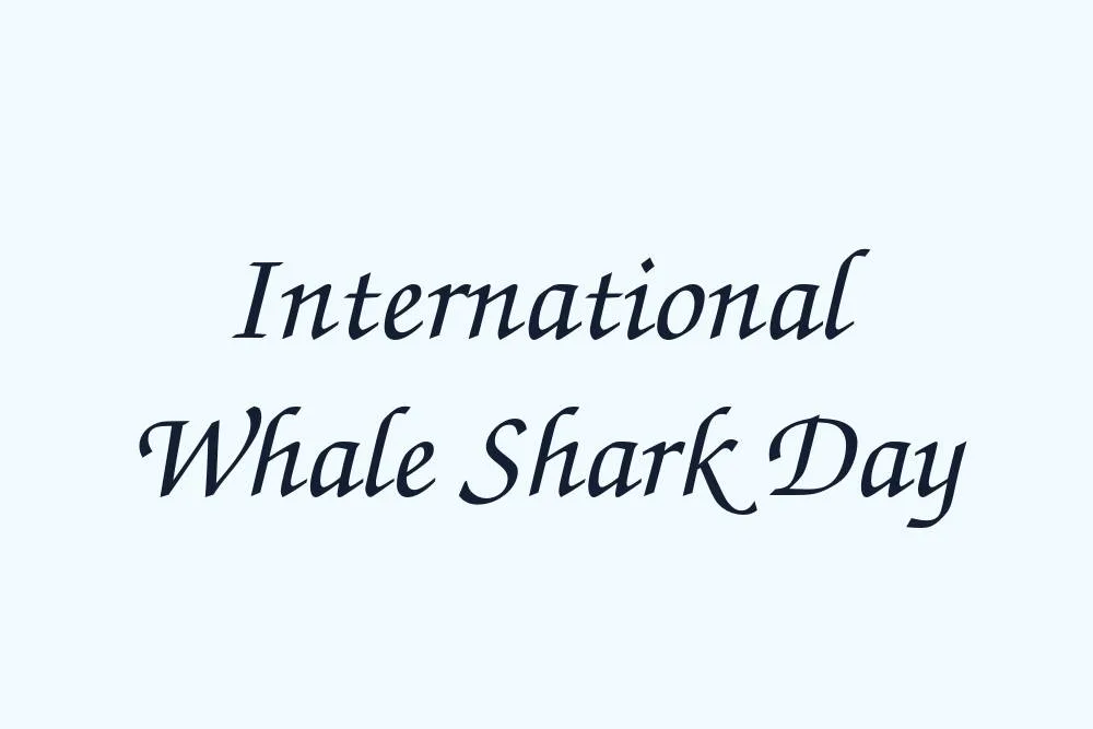 International Whale Shark Day - What-When.com